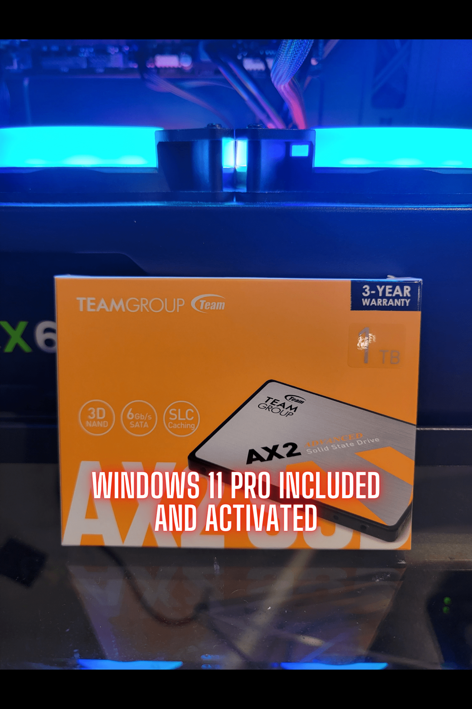 (Windows 11 Pro Installed and Activated) 1TB TeamGroup AX2 SSD ...
