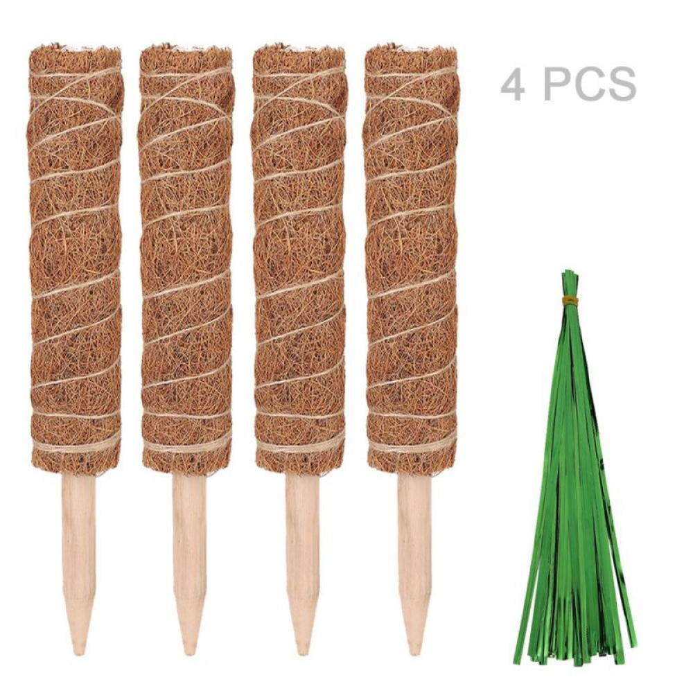 Moss Pole for Climbing Plant 4/3 Pack Pole Wood Moss Stick for Potted ...