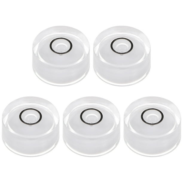 5 Packs Round Bubble Level 18x9mm Mini Circular Bullseye Spirit Levels ...
