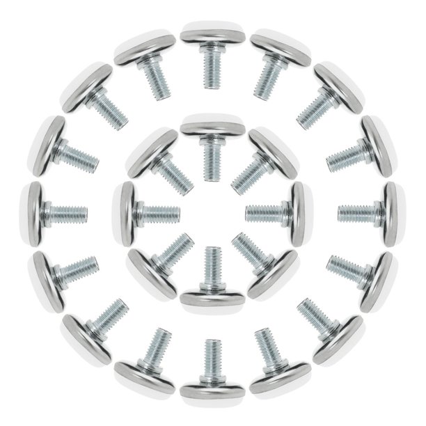 M8 x 25 x 30mm Furniture Leveling Feet Adjustable Leveler for Chair Leg ...