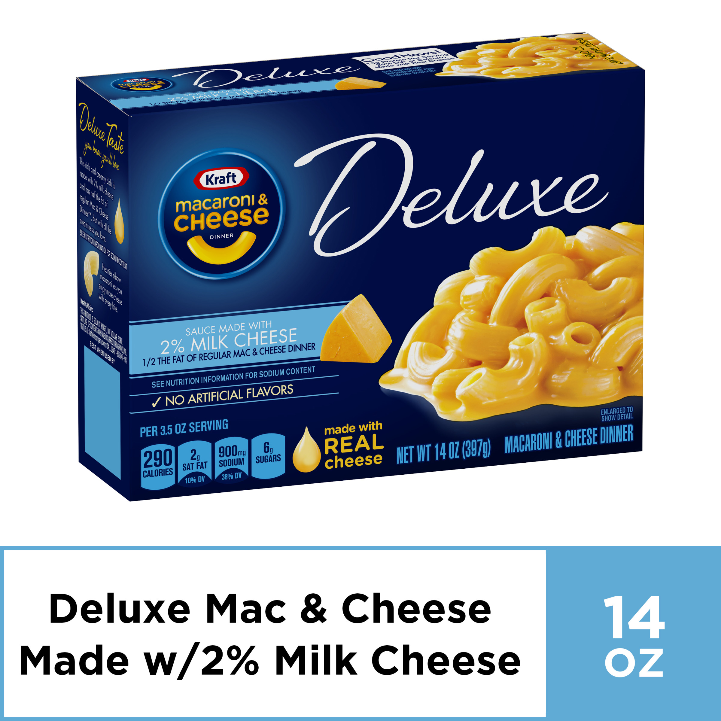 Kraft Deluxe Macaroni And Cheese Dinner With 2 Milk Cheese 14 Oz Box Kraft Deluxe Macaroni And Cheese Dinner With 2 Milk Cheese 14 Oz Box