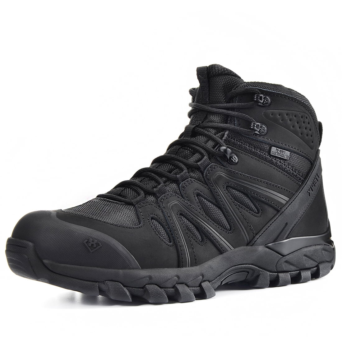 XPETI Men's Mid Hiking Boots Lightweight Tactical Military Combat Boot ...