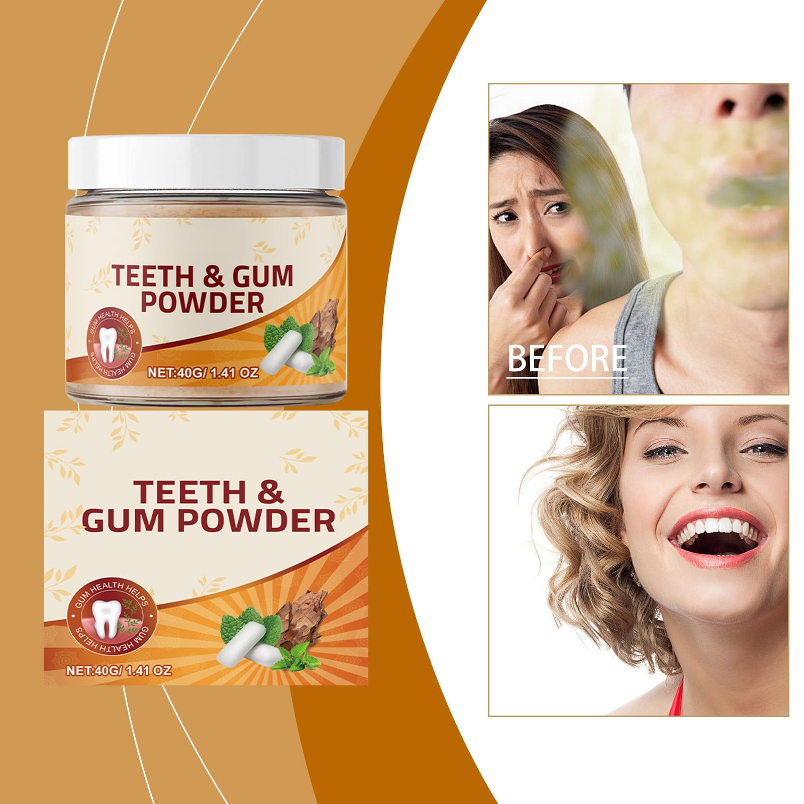 Gum Powder Gingival Care Fresh Breath Clean Teeth Pore Vacuum - Walmart.ca