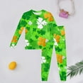 Children's Long Sleeve St. Patrick's Day Cartoon Print Homewear Top ...