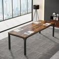 Finmind 6.5FT Conference Table, 78.7 Inche Rectangle Meeting Seminar ...