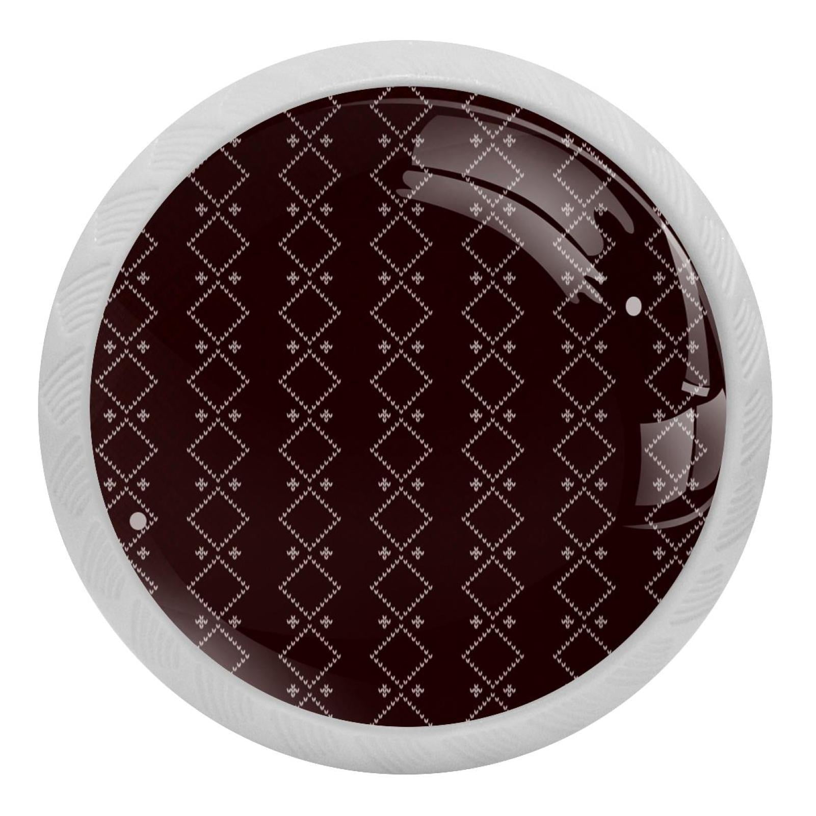 4PCS Round Lattice Cabinet Fluorescence Knob Glowing in the Dark ...