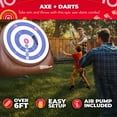 Swooc Games® - Bull Hawker™ | Giant Axe Darts (Over 6ft Tall) w/ 15 ...