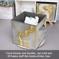 10.6in Folding Storage Box Solid Material Handle On Both Sides For Easy ...