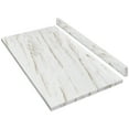 White Marble Laminate Countertop, 48" x 25.56" DIY Wood Tabletop for ...