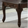 Roundhill Traditional Ornate Detailing Wood Coffee Table - Brown ...