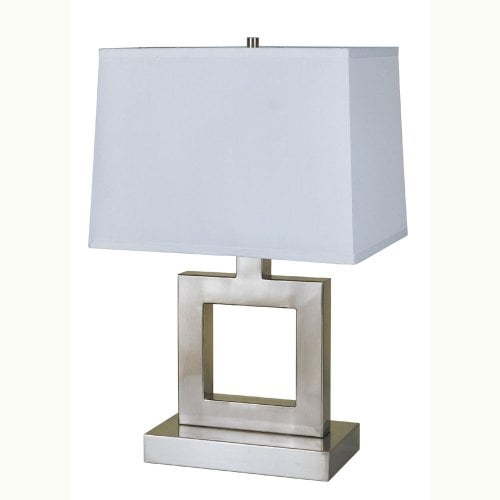 ORE International 8137S 22-Inch Satin Nickel Metal Table Lamp - Walmart.com