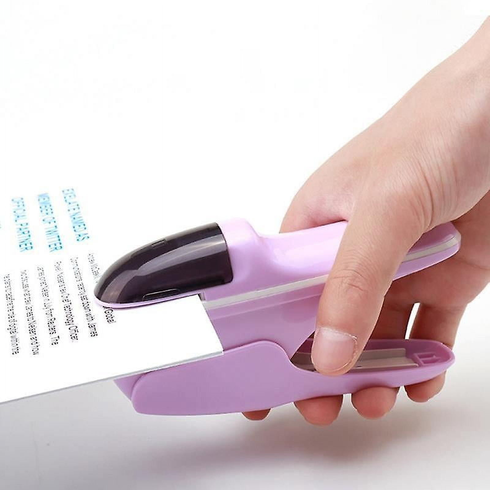 CHAO Violte Grapadora-clavadora de mano Mini grapadora de papel, sin ...