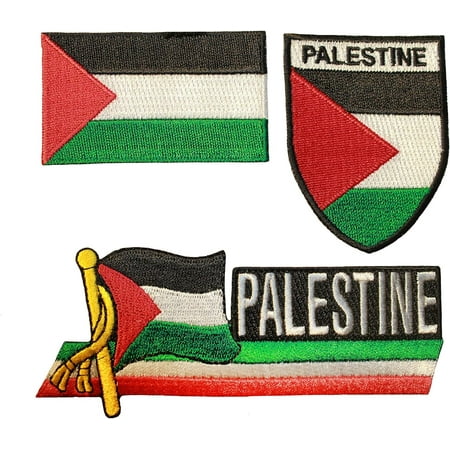 3 PALESTINE COUNTRY FLAG IRON ON PATCHES CRESTS BADGES - Walmart.ca