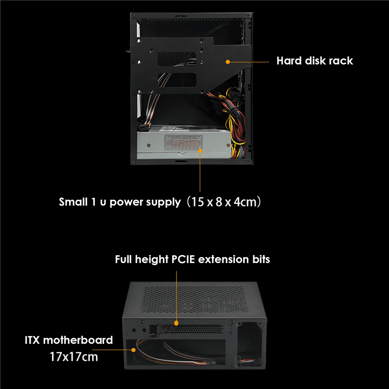 Buy A09 HTPC Computer Case Mini ITX Gaming PC Chassis Desktop Chassis ...