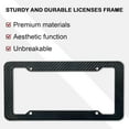 2- Fiber License Plate Frames - Standard 12x6 Fit with Screws & Caps ...