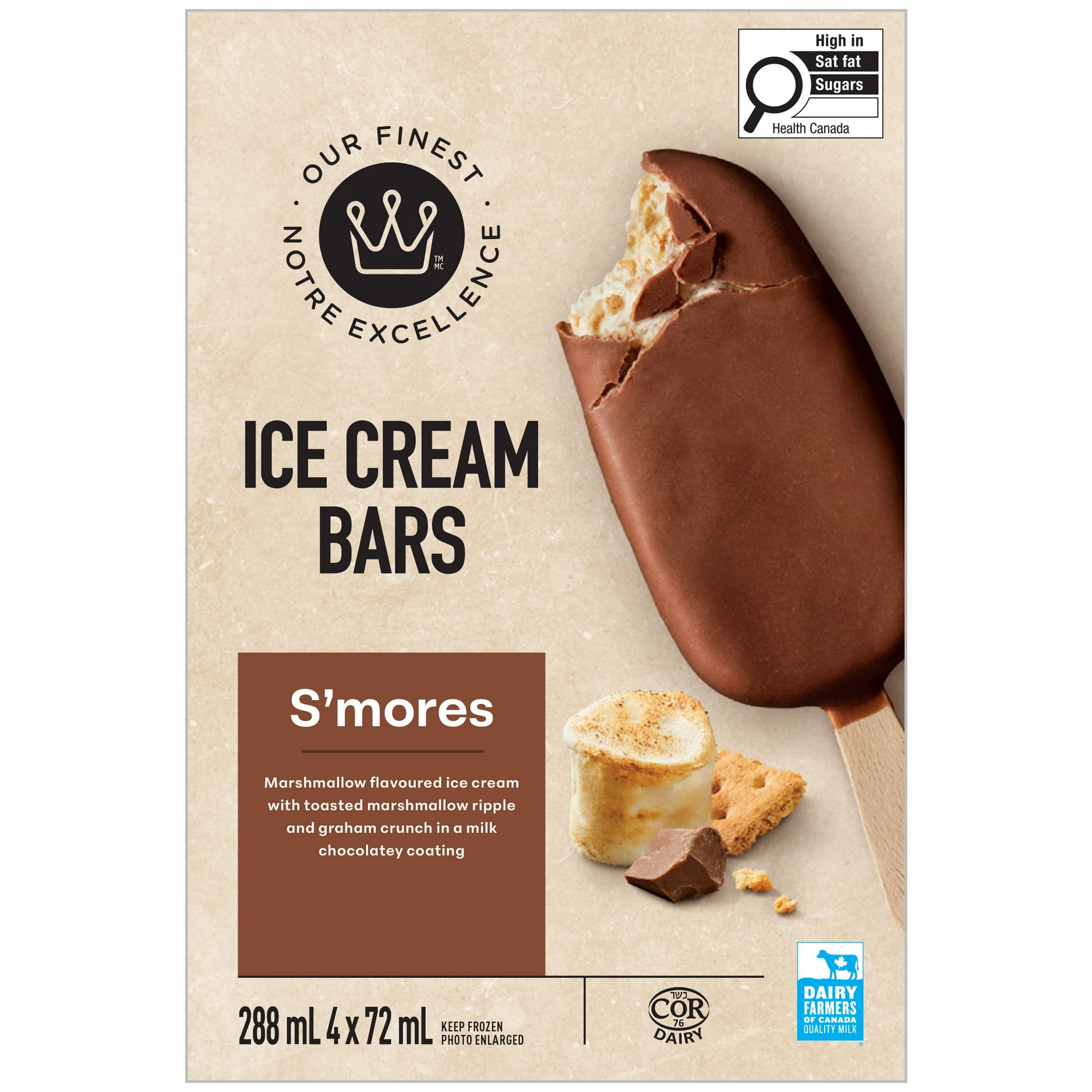 Click here for Our Finest Smores Ice Cream Bars 288ml prices