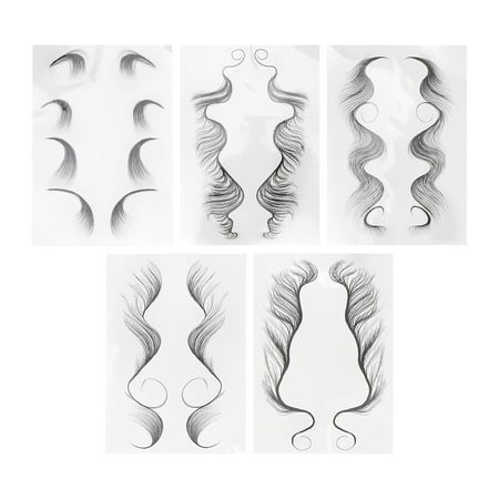 Fake Hairline Stickers, Long Lasting Edges Hairstyles Set Hairline ...