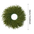cbzote cbzote Realistic Greenery Vine Holiday Wreath for Front Door Hanging Decorative Ornament ...