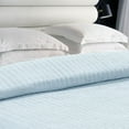 White Classic Luxury Thermal Blanket, Queen Size, Light Blue, Hotel ...
