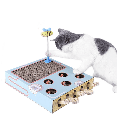Interactive Cat Toys,Enrichment Toys for Indoor Cats,Whack a mole Toy ...