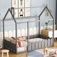 Bellemave Montessori Twin Bed Frame for Kids, Low Floor Design for ...
