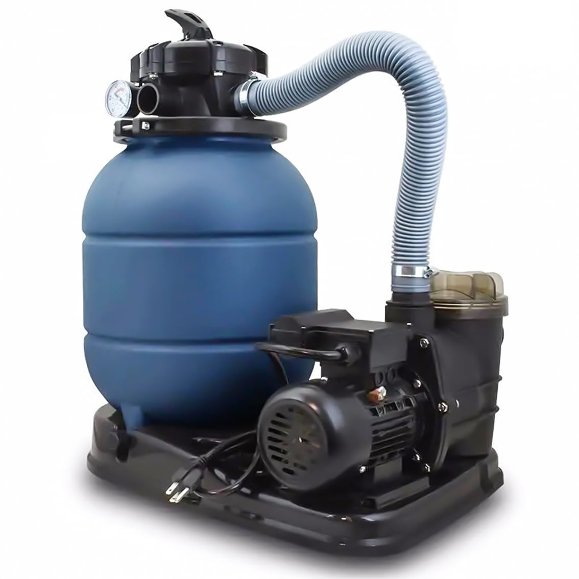 iMeshbean 12" Sand Filter Pump For Above Ground Pool 2400GPH 5-Way ...
