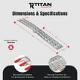 Titan Ramps 7.5' Folding Aluminum ATV Loading Ramps, Arched Design ...