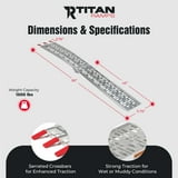 Titan Ramps 7.5' Folding Aluminum ATV Loading Ramps, Arched Design ...