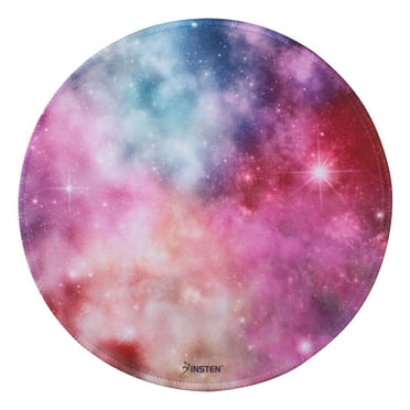 Mouse Pad Rubber Base Fabric Surface White Round 20x20cm ( 8x8'') 1 ...