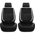 Full Set Faux Leather Car Seat Covers - Universal Fit, Low Back Front ...
