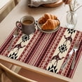 Bohemian Animals Cotton Linen Placemats Set of 1, Abstract Geometric ...