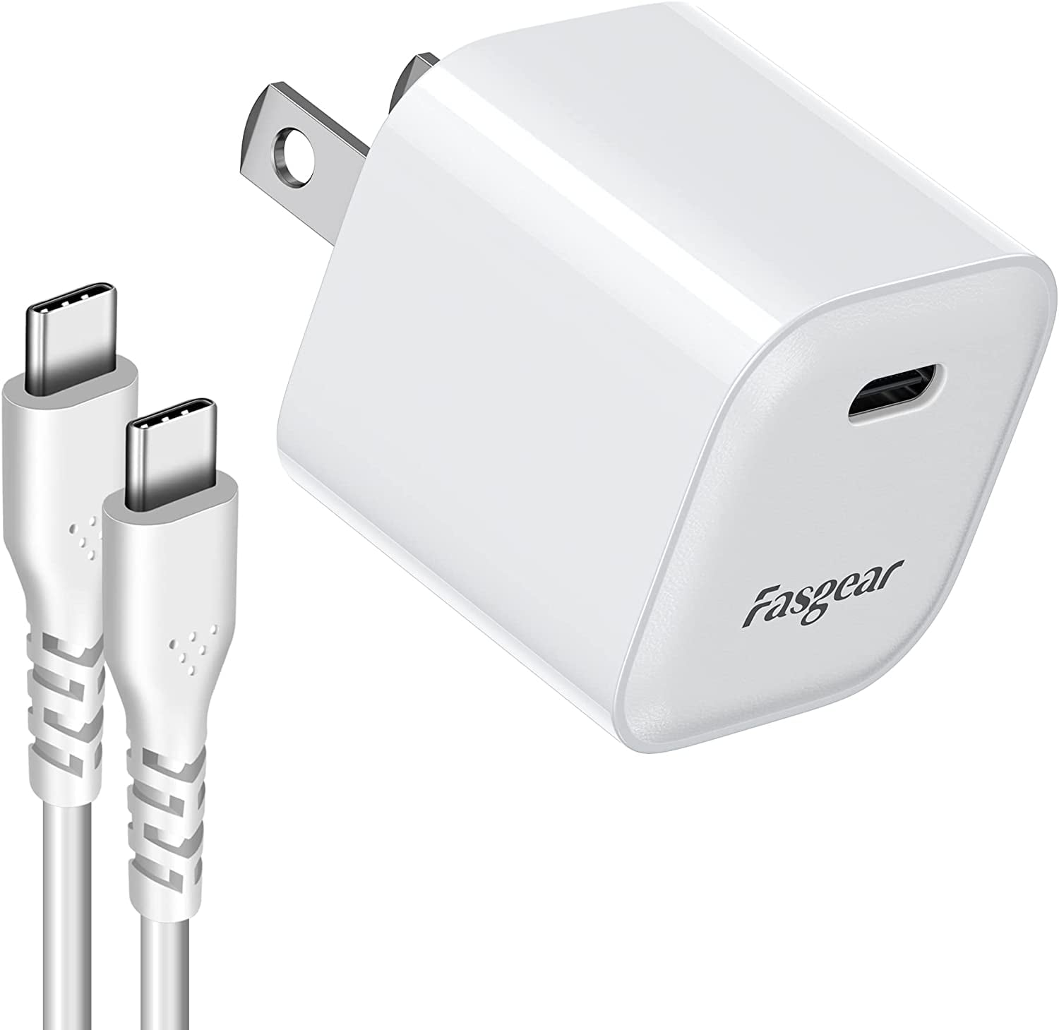 Fasgear USB C Charger 30W GaN II Fast Wall Charger Block PD 3.0 Mini ...