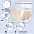 10 Pack Pants Hangers with Adjustable Non-Slip Clips Anti-Rust Hook for ...