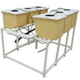 EQCOTWEA Hydroponic Bato Bucket 6 Plant Site Grow Kit Box-Type ...