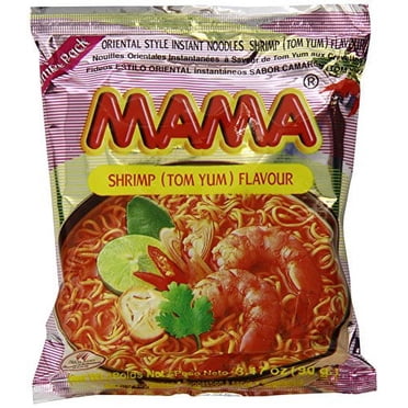 Mama Instant Ramen Noodle Tom Yum Shrimp Flavour (Pack of 30),Original ...