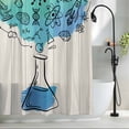 Abstract Art Shower Curtains for Bathroom, Chemistry Wood Grain Cartoon ...