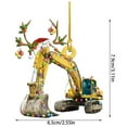 2 Tree Decorations Snowman Car Hanging Home Tree Pendant Cute Cartoon ...