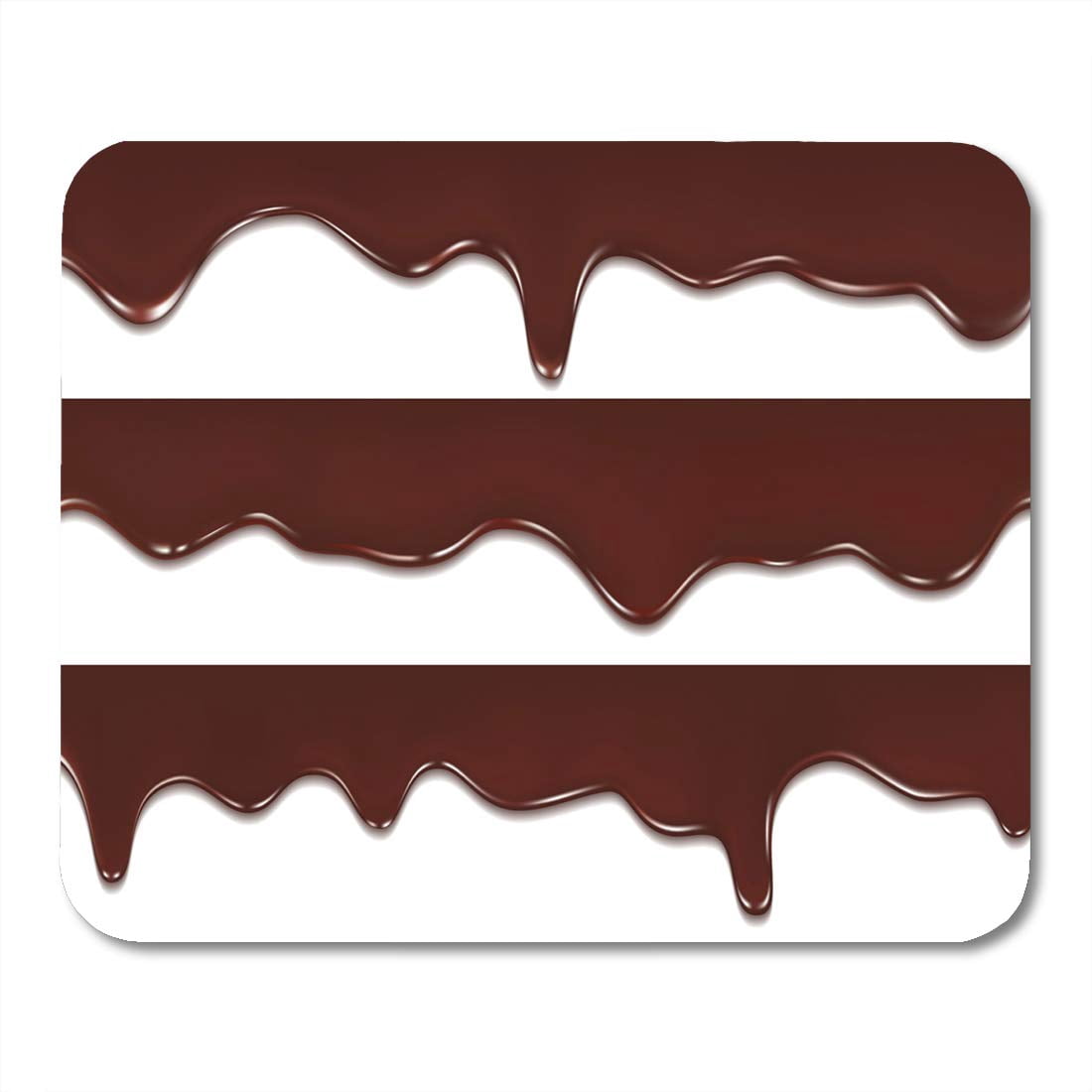 SIDONKU Addiction Brown Drip Melted Chocolate Dripping on White Black ...