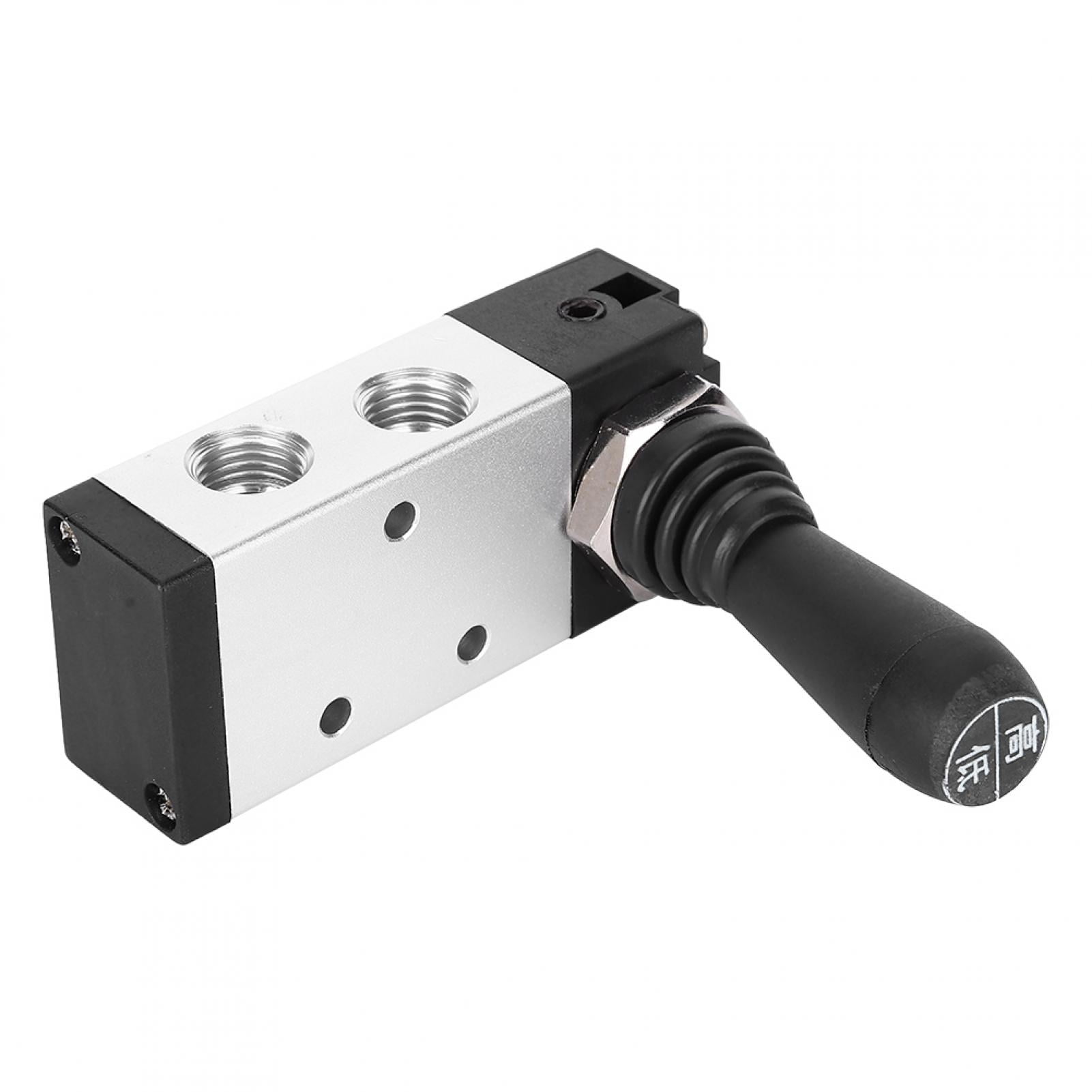 Válvula, válvula mecánica de dos posiciones y cinco vías Válvula manual ...