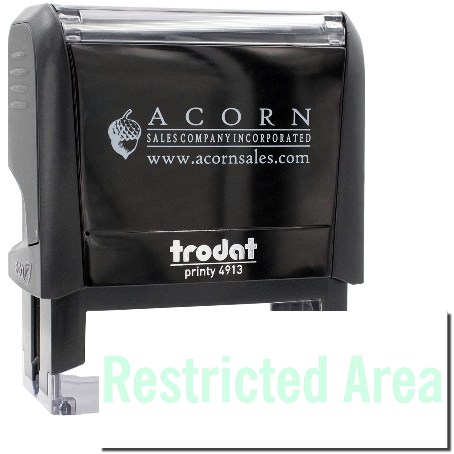 Large Self-Inking Restricted Area Stamp, Trodat Printy 4913, Press and ...