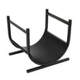 Zimtown Indoor/Outdoor Metal Firewood Storage Rack, Small Decorative ...