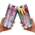 2D Paint Drip Color, Abstract 20oz Tumbler Style 20oz - Walmart.com