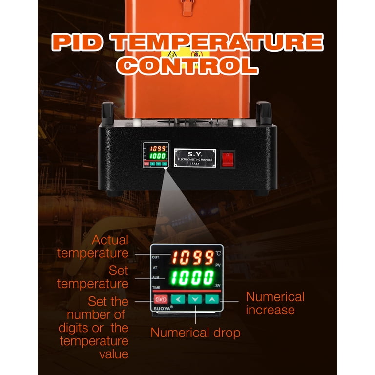 Umi 220v Power Converter GIZMIT Gold Melting Furnace, 1/2/3Kg Electric ...