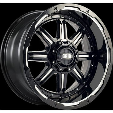 Grid OffRoad Custom Wheel 20" x 10" RIm Matte Black with Bronze Face ...