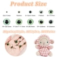 100 Pairs 10 Style Glass Craft Needle Felting Eyes with Iron Pins ...