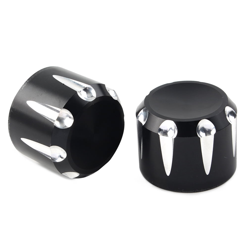 NS Motorcycle Front CNC Axle Nut Cover Bolt Cap for Harley Touring ...