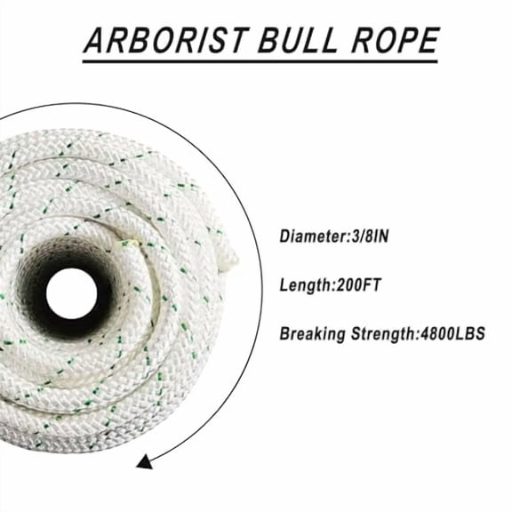 Arborist Bull Rope | High Strength Polyester | Tree Hoist Rigging Line ...