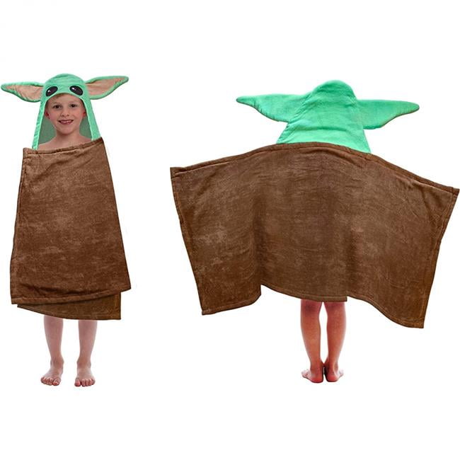 Star Wars 863118 The Mandalorian Grogu Cosplay Hooded Poncho Towel with ...