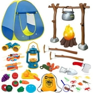 FANL 45-Piece Kids Camping Set - Outdoor Equipment Kit with Tent, Fun ...