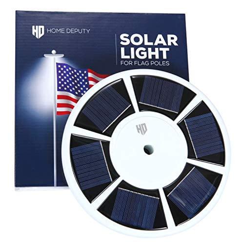 Solar Globe Light Flag Pole Topper | Shelly Lighting